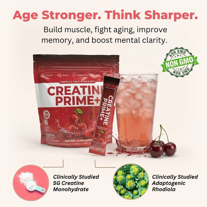 Creatine for Women | Strength, Focus & Healthy Aging | Creatine Prime+ ...