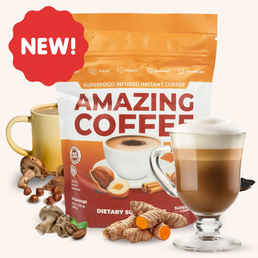 Amazing Coffee - Instant Coffee With Mushrooms & Superfoods ...