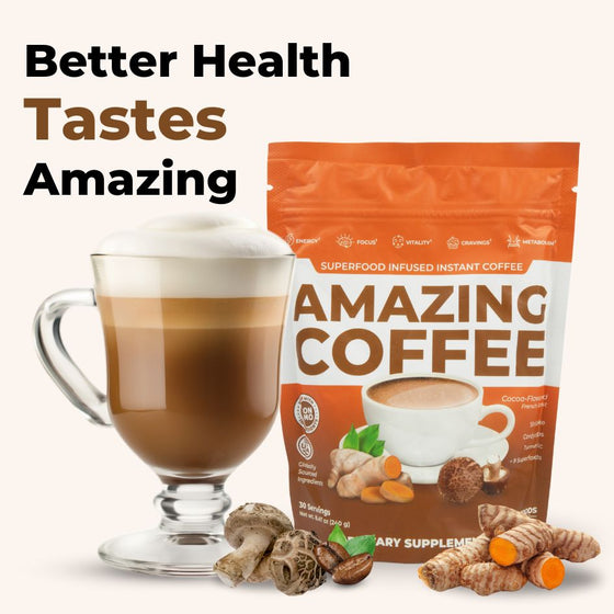 Amazing Coffee - Instant Coffee With Mushrooms & Superfoods ...