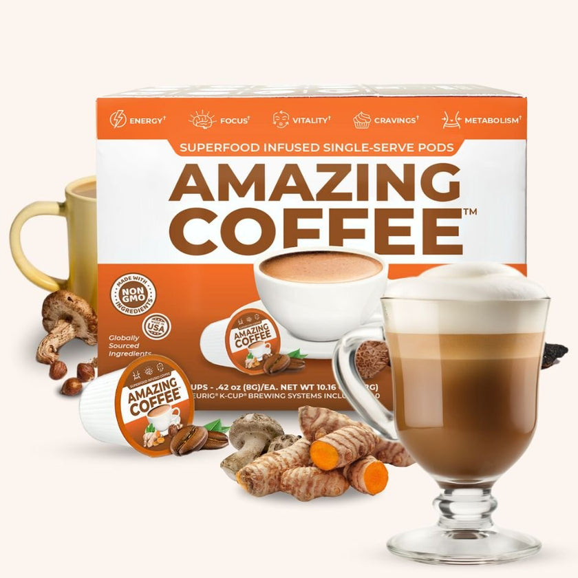Amazing Coffee - Instant Coffee With Mushrooms & Superfoods ...